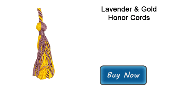 Beautiful Graduation Cords In Lavender And Gold