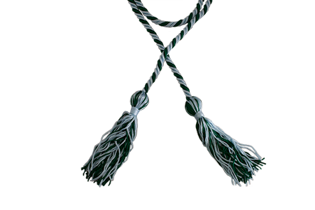 Light Blue and Green Graduation Cords