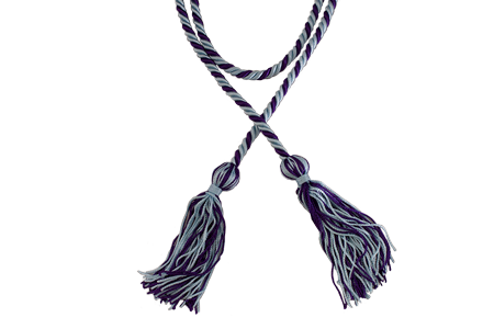 Light Blue and Purple Graduation Cords