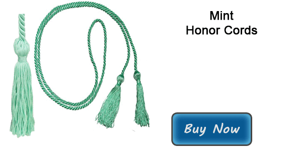 Elegant Graduation Cords In Mint