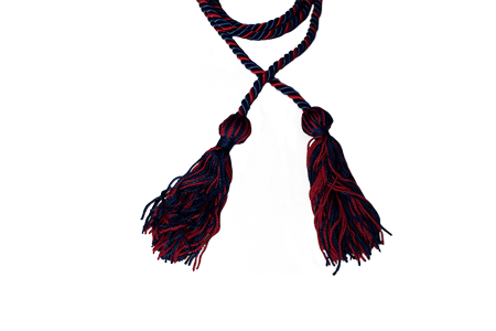 Graduation Cords in Navy Blue and Maroon